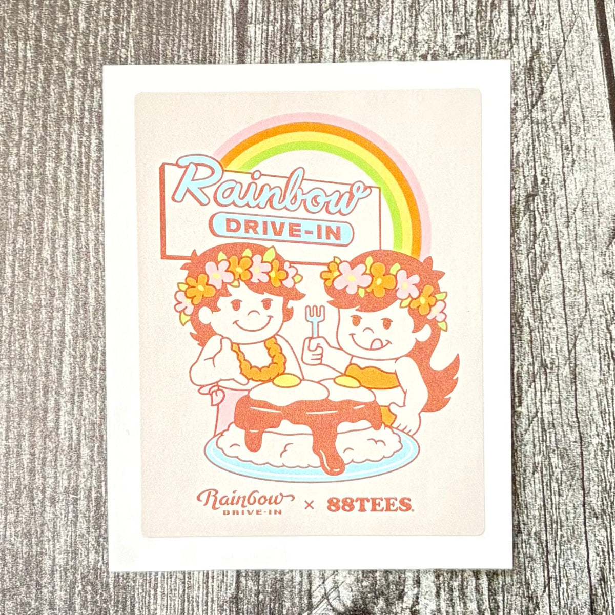 88 Tees x RDI Loco Moco Sticker – RainbowTiki